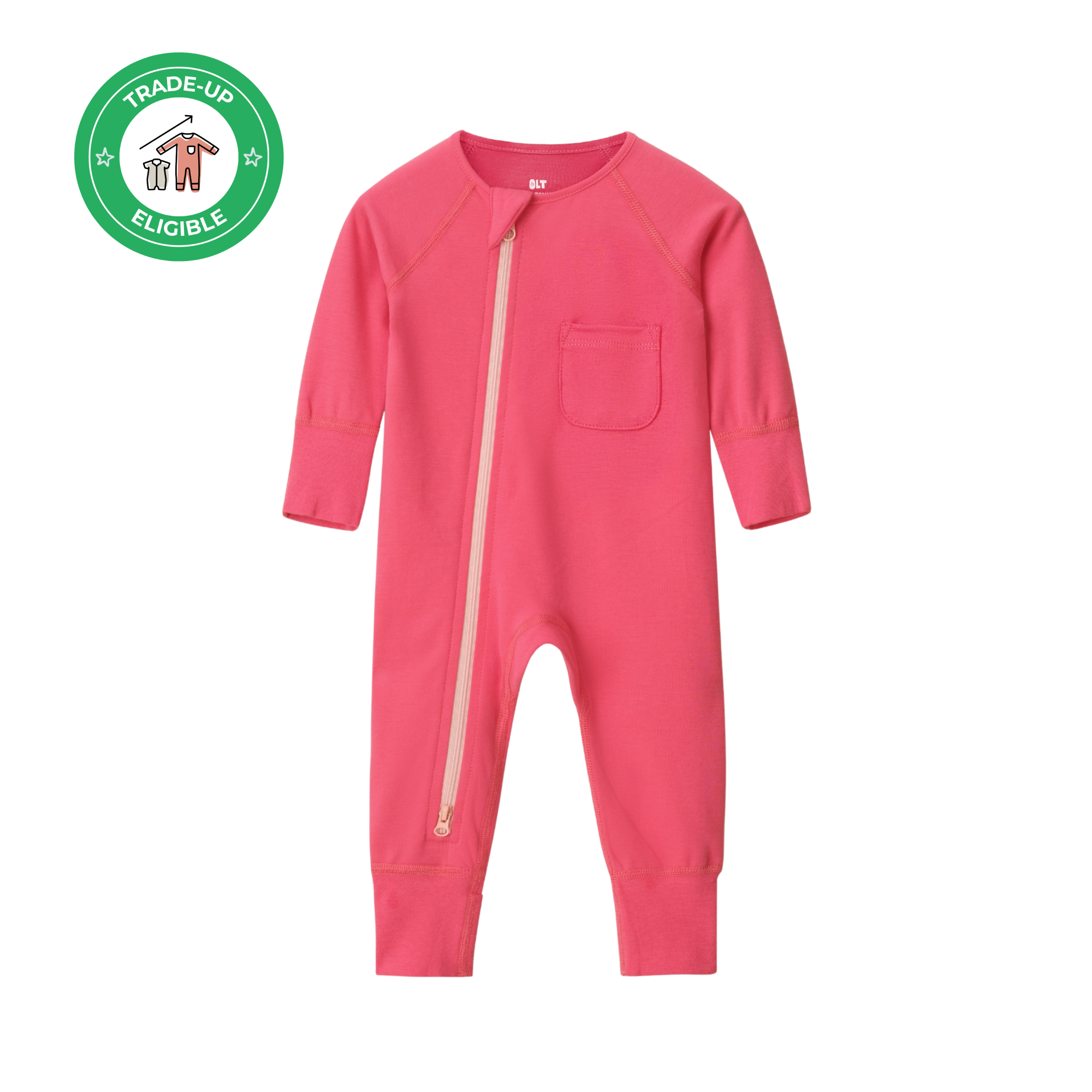 Organic Red Maple Zip Romper | Baby Sleeper | Our Little Treasures